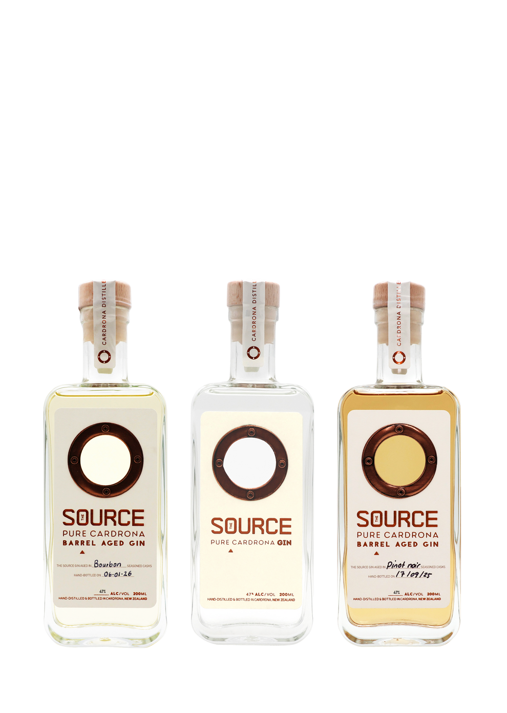 The Source Gin Trio – Cardrona Distillery